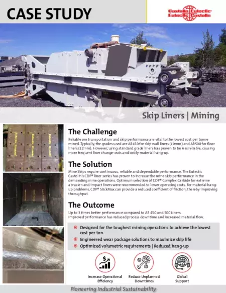 CDP Wear Liner | Case Study | SkipLiners | Castolin Eutectic